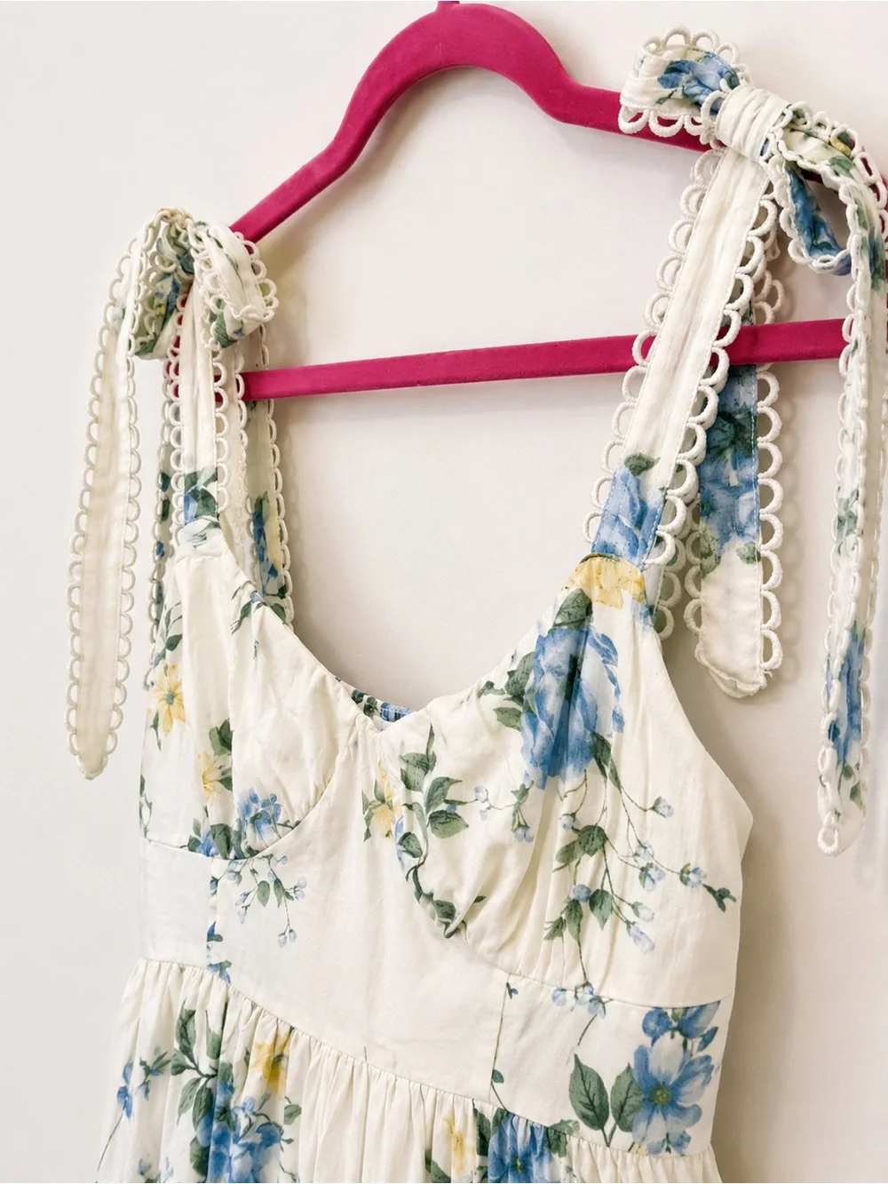 Blu Pepper | Dresses | Blu Pepper Cream Maxi Dress With Blue Green ...